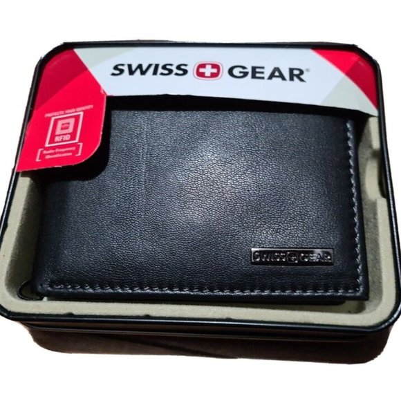 swiss | Bags | Swiss Gear Rfid Protection Wallet Black New | Poshmark